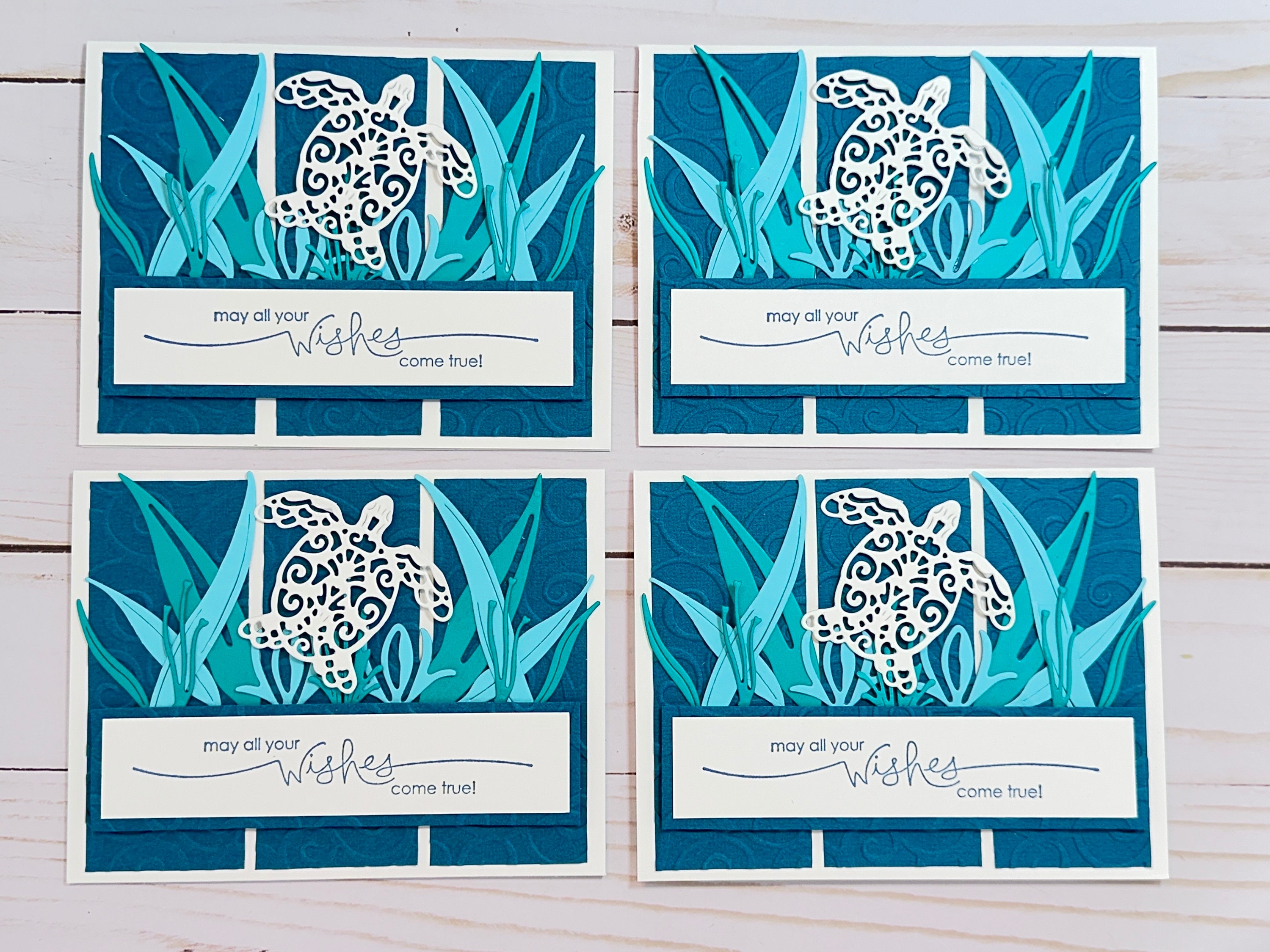 Handmade Birthday Card, Sea Turtle Card, Beach Birthday Card, Ocean ...