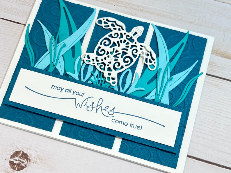 Handmade Birthday Card, Sea Turtle Card, Beach Birthday Card, Ocean ...