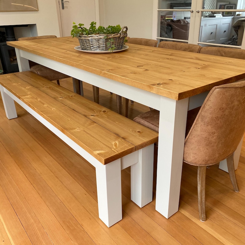 7ft Farmhouse Table - Etsy UK