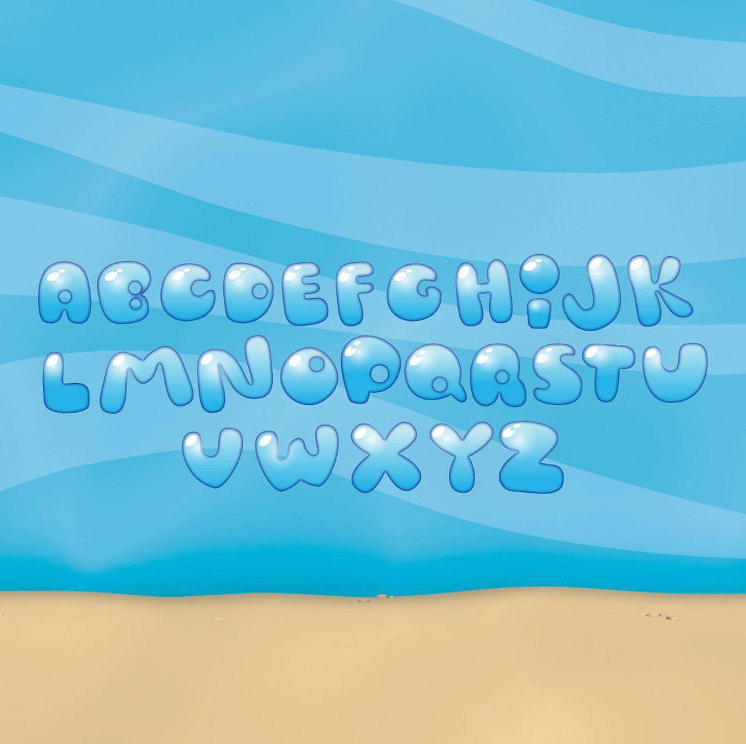 Bubble Guppies Alphabet PNG, Ai Format - Etsy Ireland