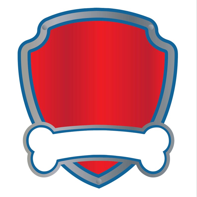 Paw Patrol Font With Numbers, Background & Badge Included High Quality ...