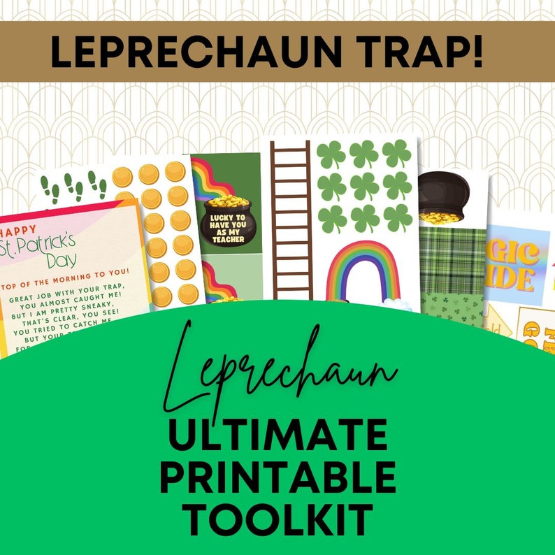 Leprechaun Trap Toolkit Printables Bundle for Parents of Kids - Etsy