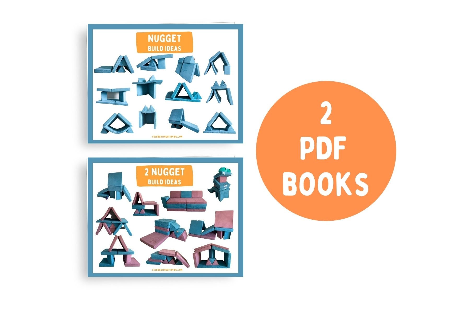 BUNDLE of Nugget Build Ideas Printable Book - 1 & 2 Nuggets! PDF ...