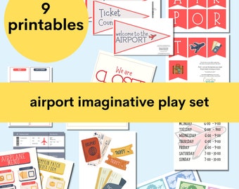 Dramatic Play 'AIRPORT' Printables - Etsy