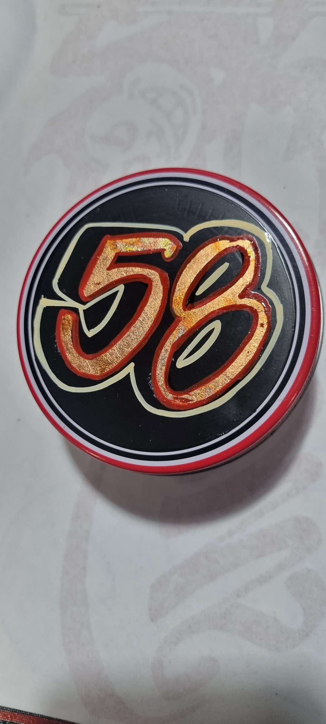 HOT ROD Custom Painted Pomade Tins Trinket Knick-knacks Coins Hot Rod ...