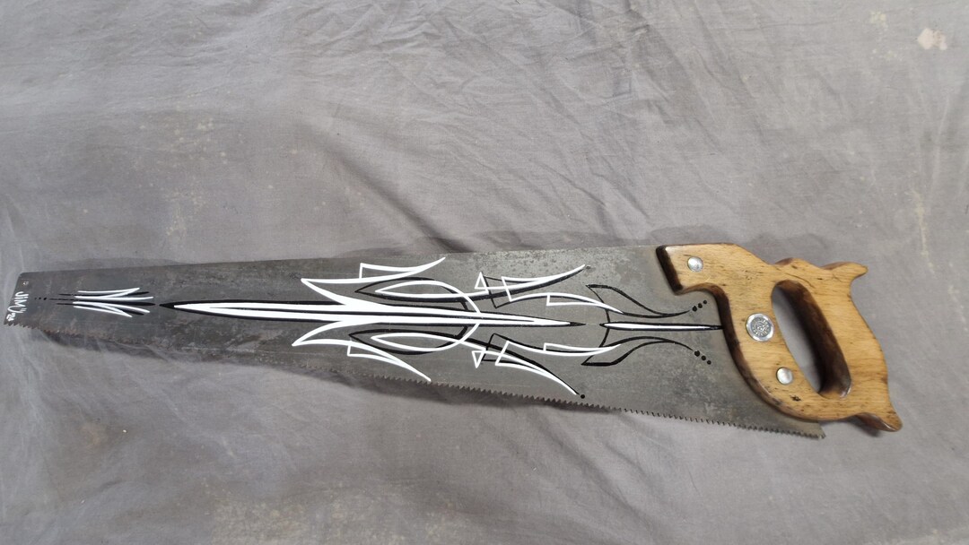 Pinstriped Vintage Hand Saw - Hot Rod Collectable Workshop - Etsy