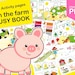 Farm Animals Toddler Busy Book Printable. Learning Binder - Etsy