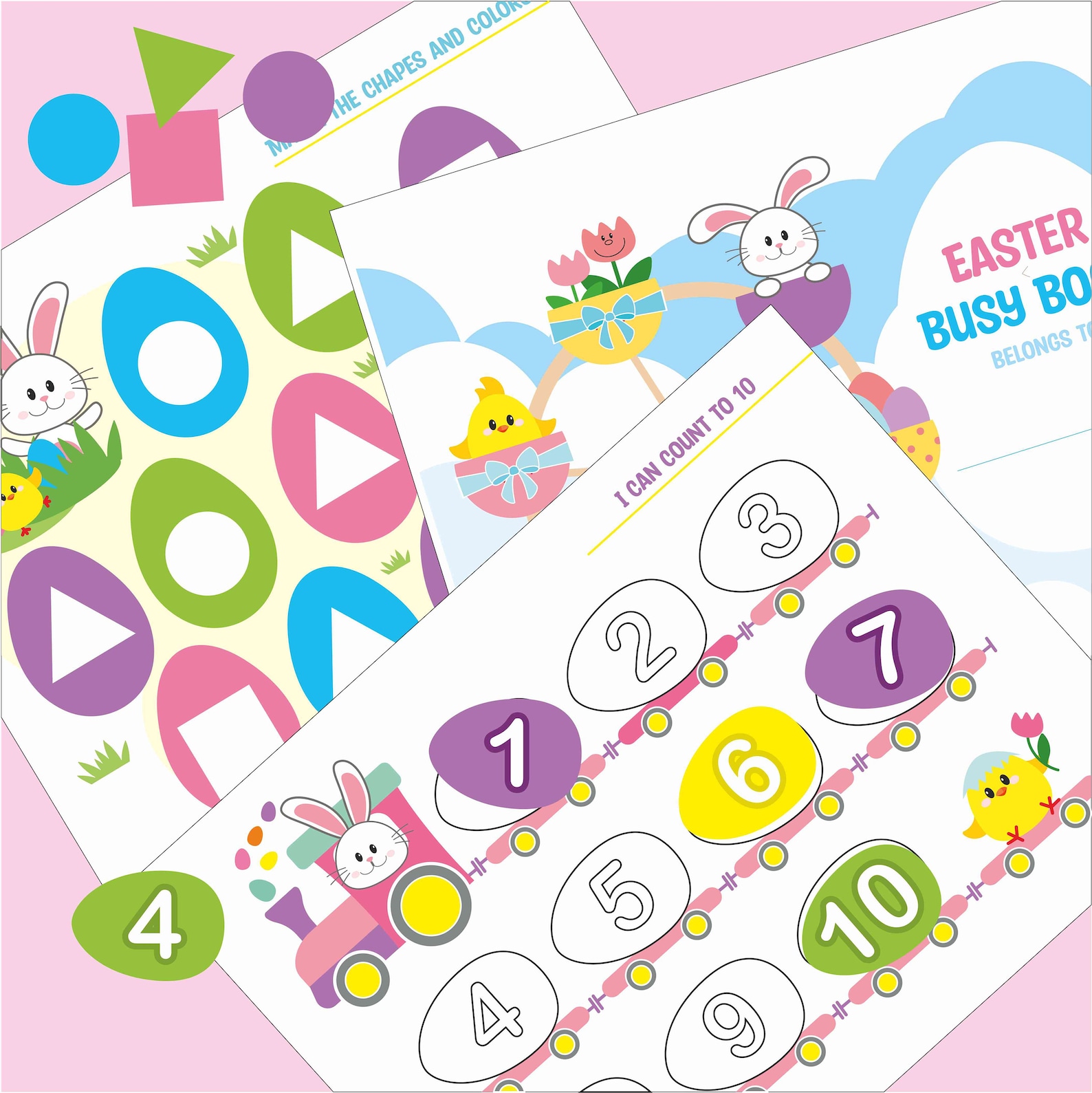 Easter Busy Book, Toddler Busy Book Bundle, Easter Printable Activity ...