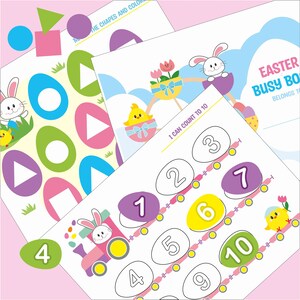 Easter Busy Book, Toddler Busy Book Bundle, Easter Printable Activity ...
