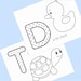 Alphabet Coloring Pages: ABC Printable Worksheets for Toddlers (PDF ...