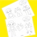 Paper Dolls Printable Community Helpers Dress up Preschool COLORING ...