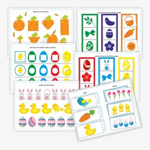 Easter Busy Book for Toddler, Easter Preschool Printable Pack, Toddler ...