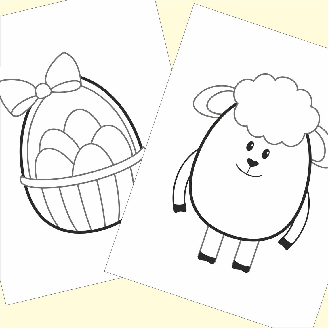 Easter Coloring Book, Easter Printable Coloring Pages for Kids ...