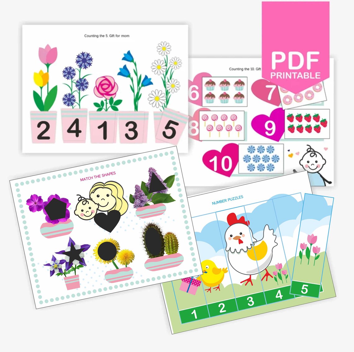Preschool Printable Busy Book - Learning Binder Worksheets for ...