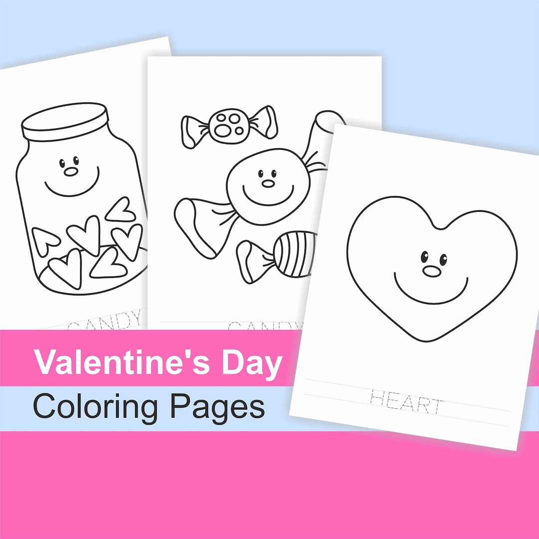 Valentine's Day Coloring Pages, Printable Coloring Pages for Kids ...