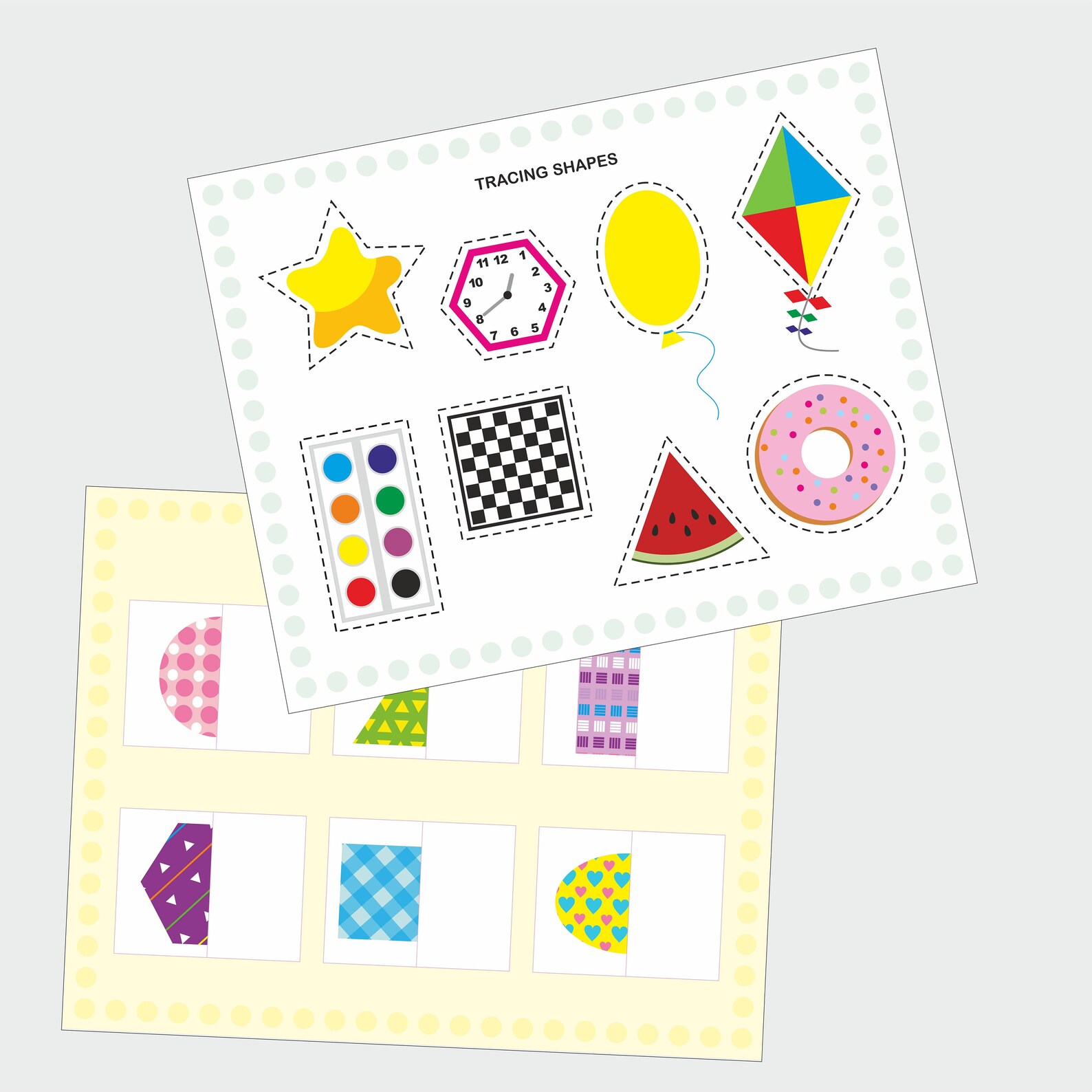 Shapes Busy Book Printable. Toddler Busy Book. Homeschool Learning ...