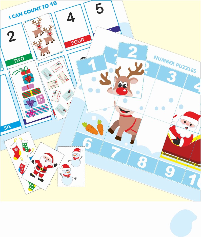 Christmas Toddler Busy Book Printable Learning Binder - Etsy