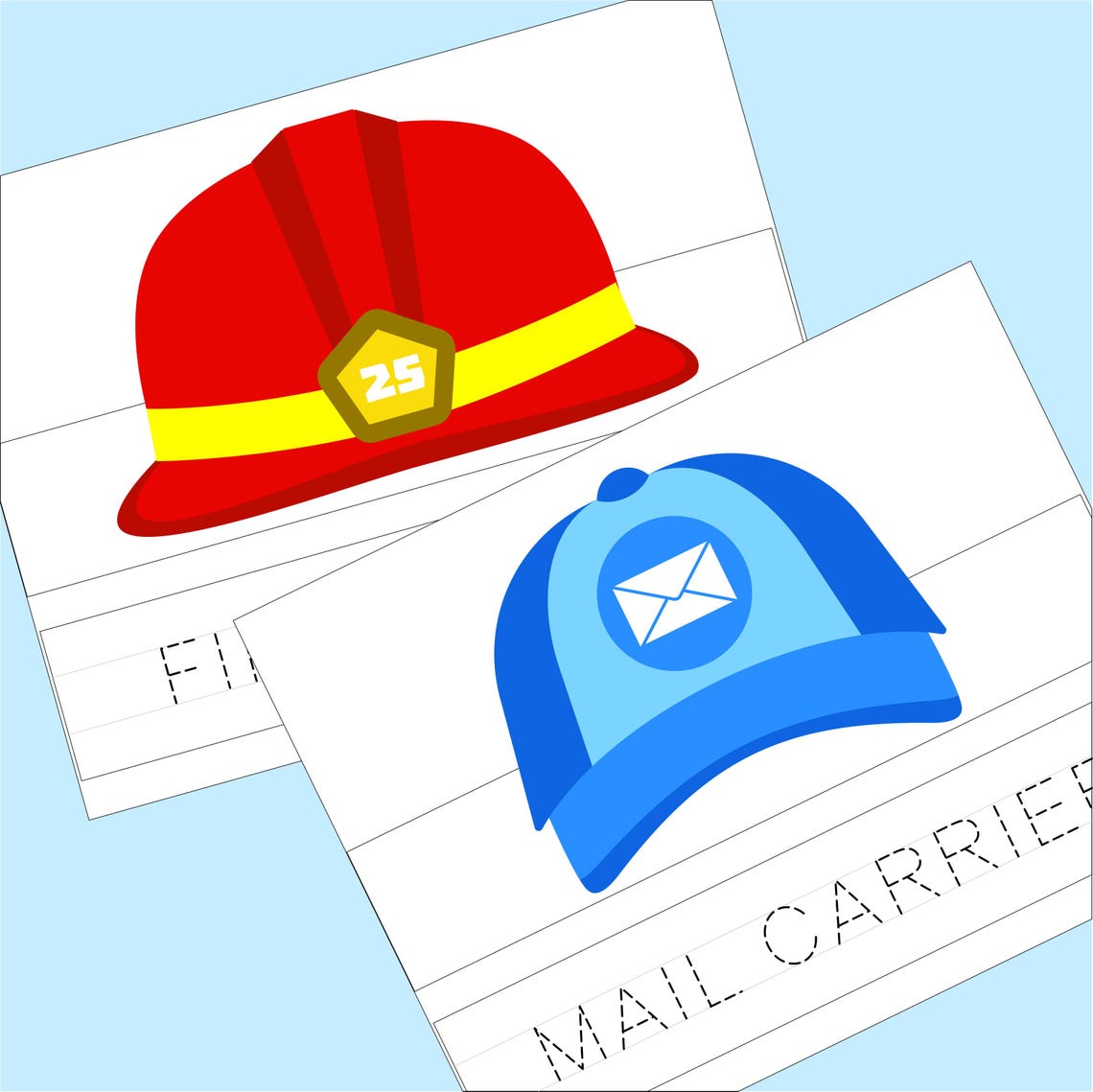 Community Helpers Paper Crowns Set of 15 Printable DIY Kids Costume ...