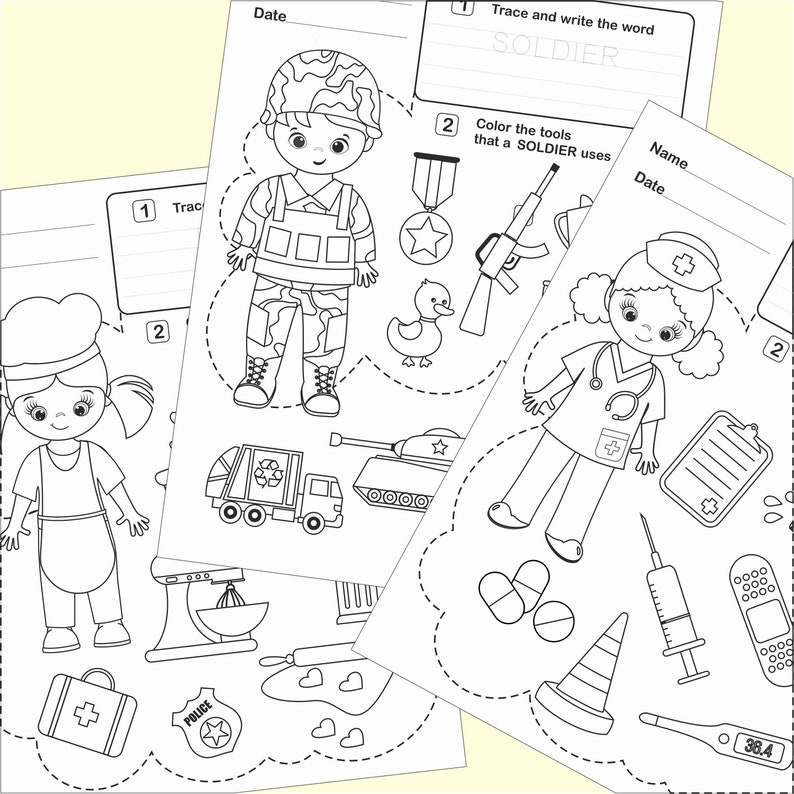Community Helpers Activity, Community Helpers Coloring Pages ...