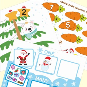 Christmas Toddler Busy Book Printable Learning Binder Christmas ...