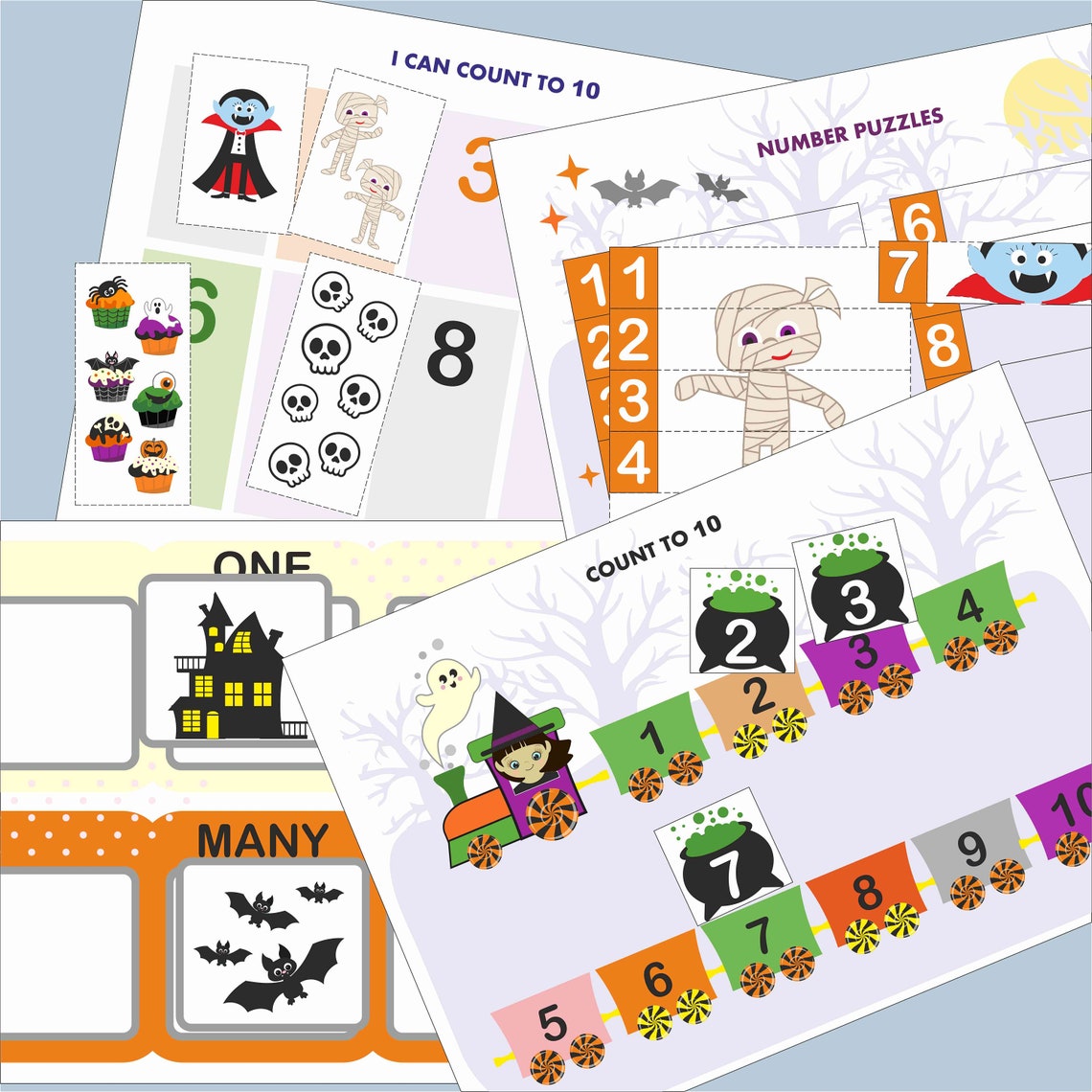 Halloween Busy Book Printable Toddler Binder Toddler Learning - Etsy
