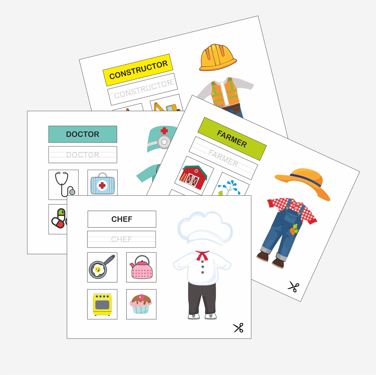 Community Helpers Busy Book: Toddler Occupation Activities (digital ...