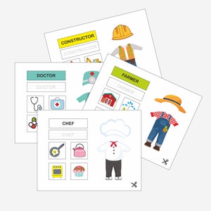 Community Helpers Busy Book, Toddler Activities, Busy Binder, African ...