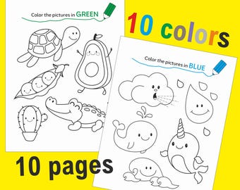 Preschool Color of the Week, Learn Colors, Preschool Activity, Pre-k ...