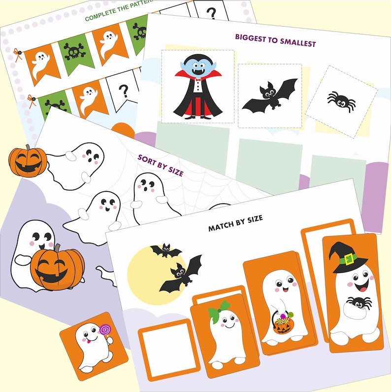 Halloween Busy Book Printable Toddler Binder Toddler Learning - Etsy