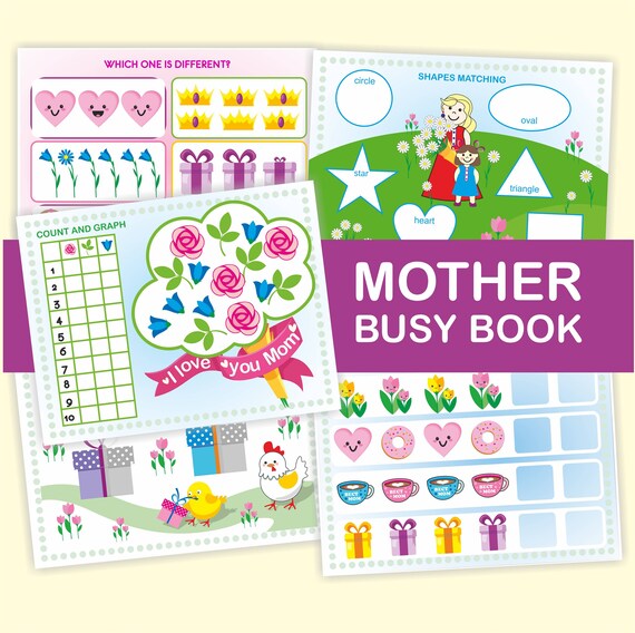 Preschool Printable Busy Book Learning Binder Worksheets for - Etsy