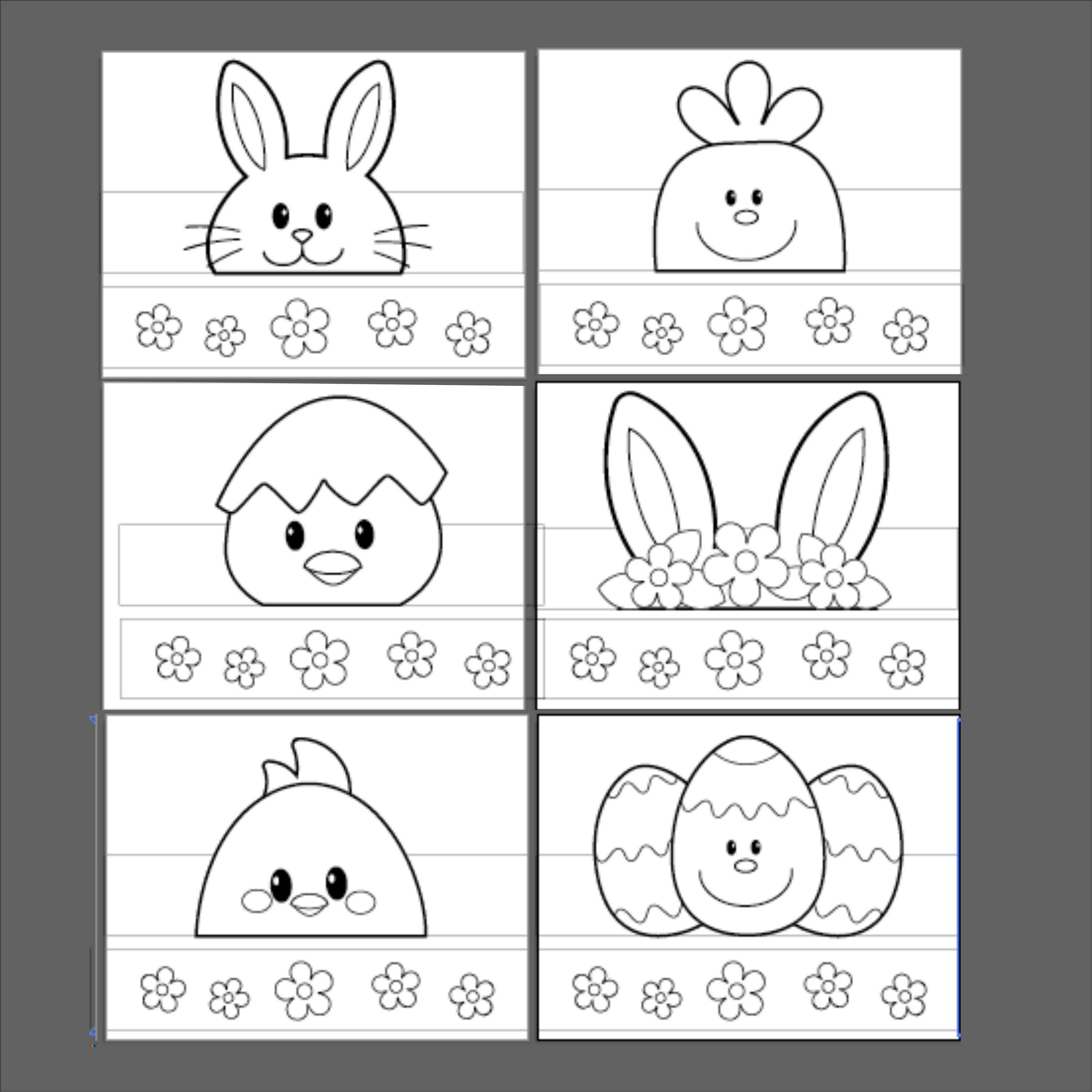 Easter Bunny Ear Egg Printable Paper Crown Hat Craft Easter Party ...