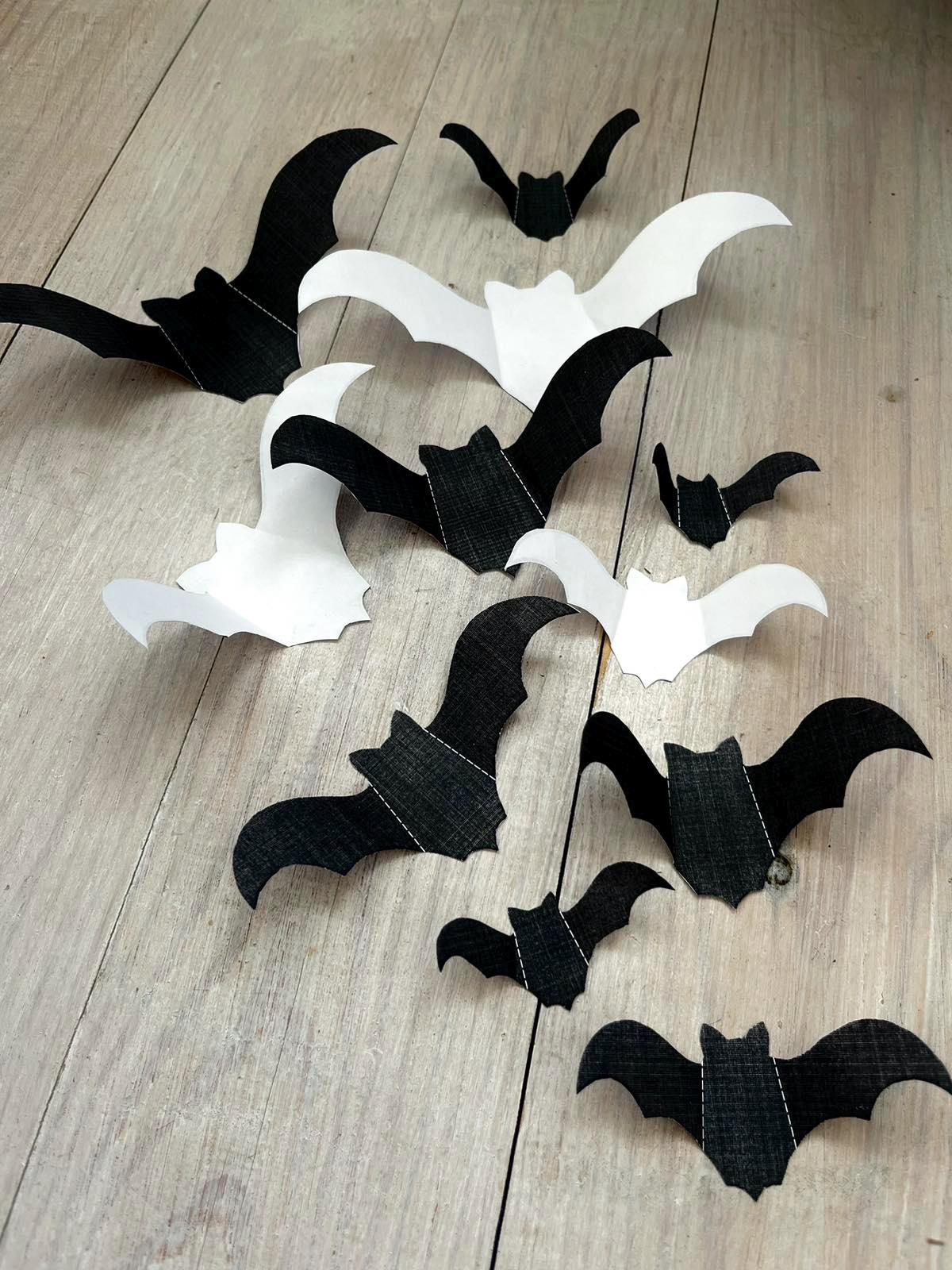 Halloween Bat, Paper Bat Printable, Coloring Craft for Children, Paper ...