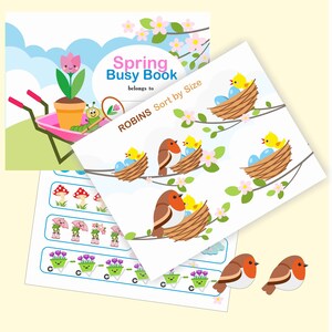 Spring Busy Book Preschool Learning Binder Preschool Activity Book ...
