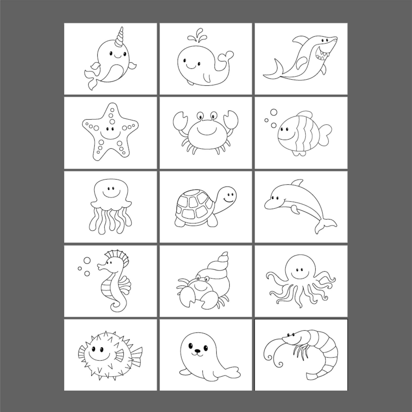 Printable Under the Sea Coloring Pages for Kids, Toddlers, Preschoolers ...