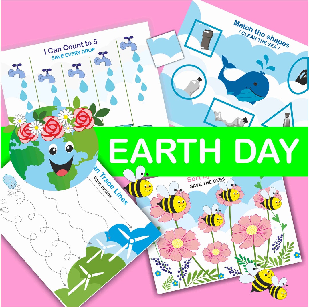 Nature Busy Book, Earth Day Busy Book for Toddler , Earth Day ...