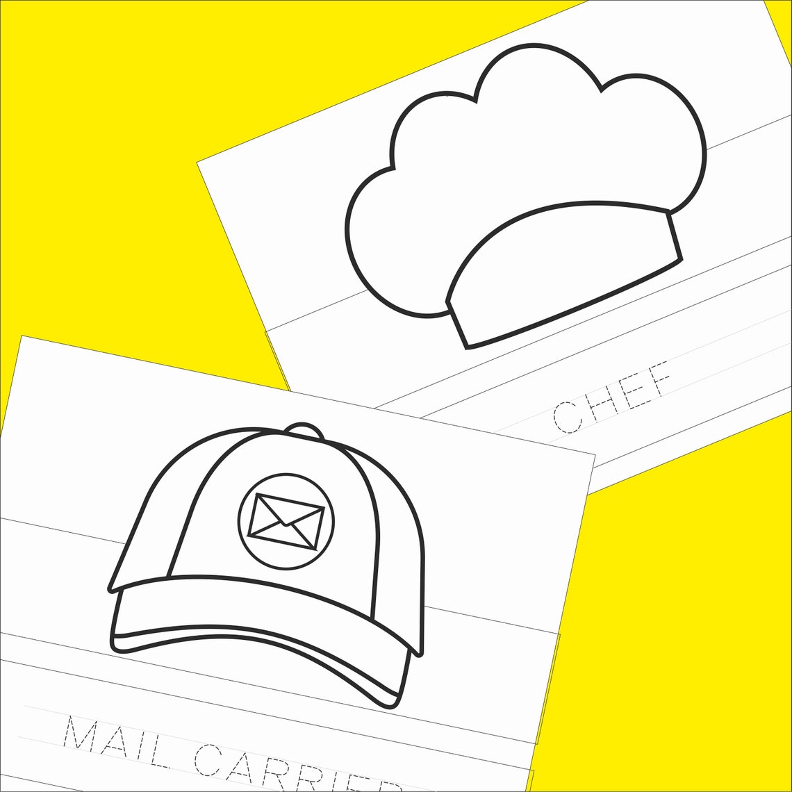 Community Helpers Printable Hats Community Helpers Paper - Etsy