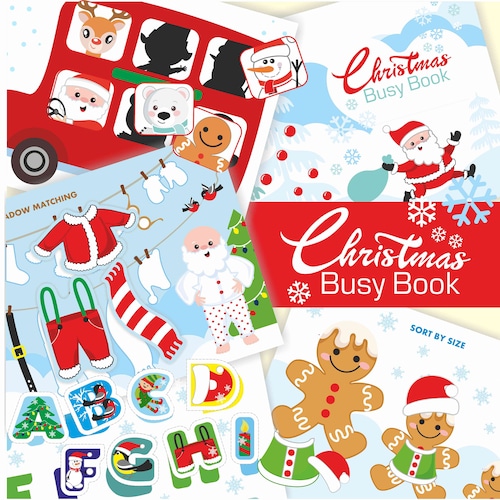 Christmas Busy Book Printable Busy Binder for Toddlers - Etsy