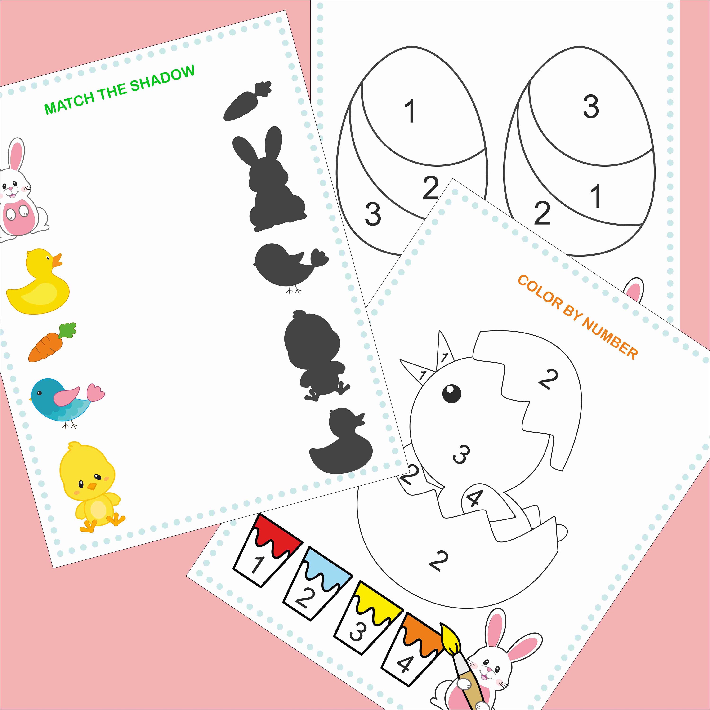No Cut Busy Book. Easter Busy Book for Toddler. Easter Preschool ...