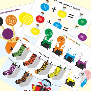 Halloween Busy Book Printable Toddler Binder Toddler Learning Book ...