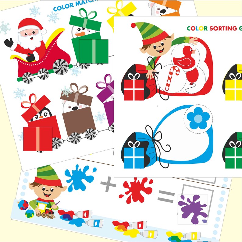 Christmas Toddler Busy Book Printable Learning Binder - Etsy