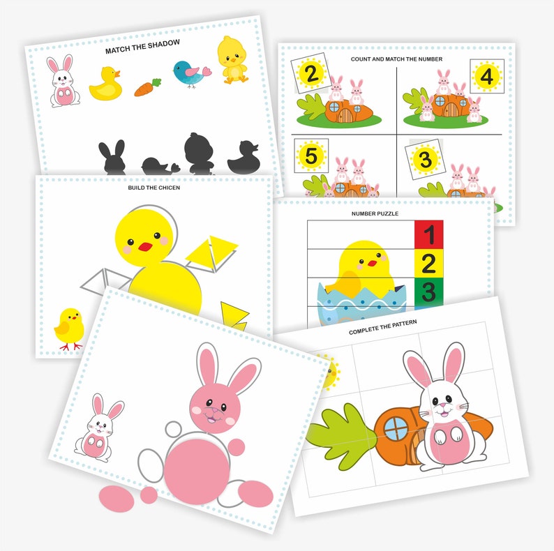 Easter Busy Book for Toddler, Easter Preschool Printable Pack, Toddler ...