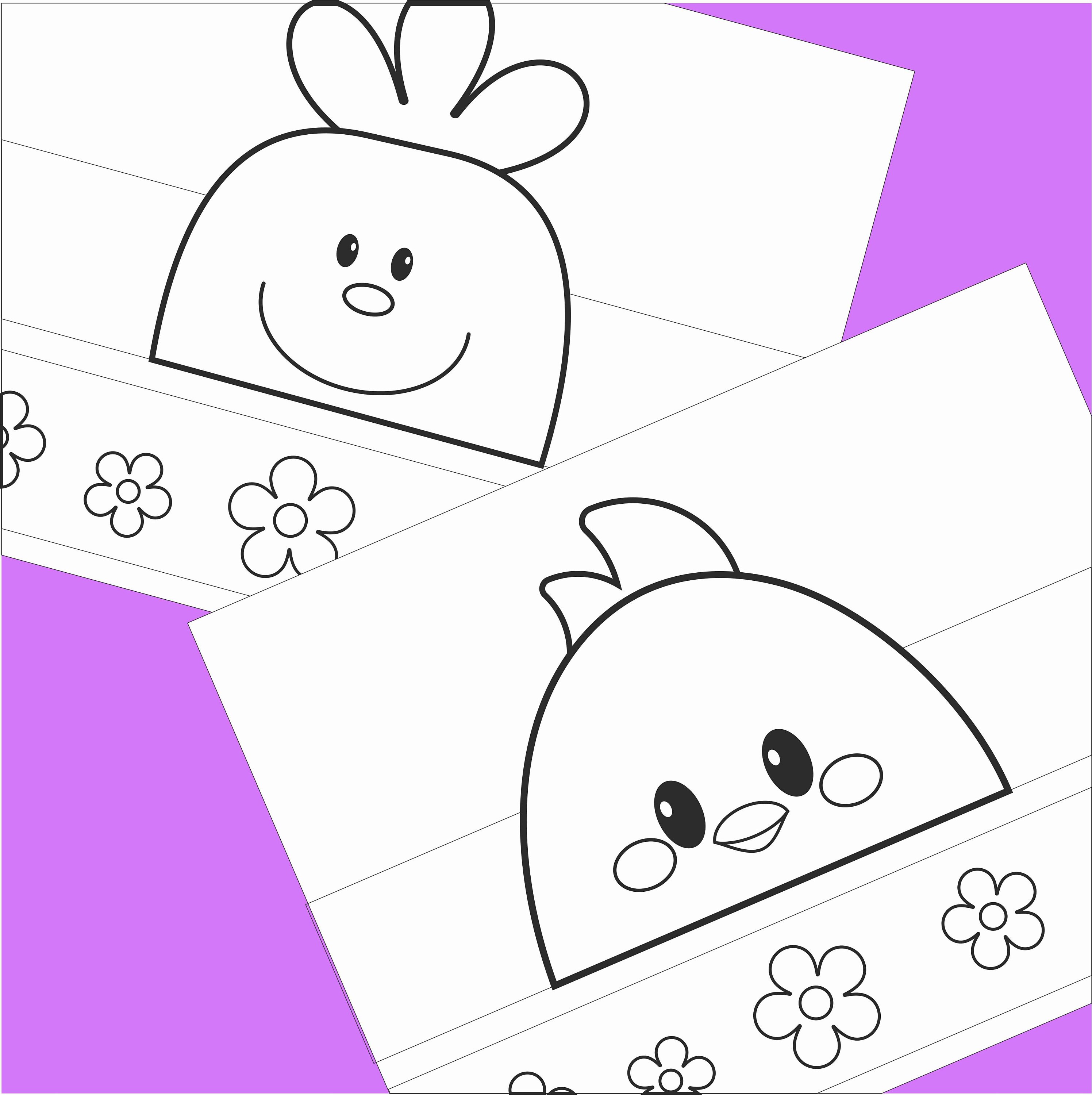 Easter Bunny Ear Egg Printable Paper Crown Hat Craft Easter Party ...