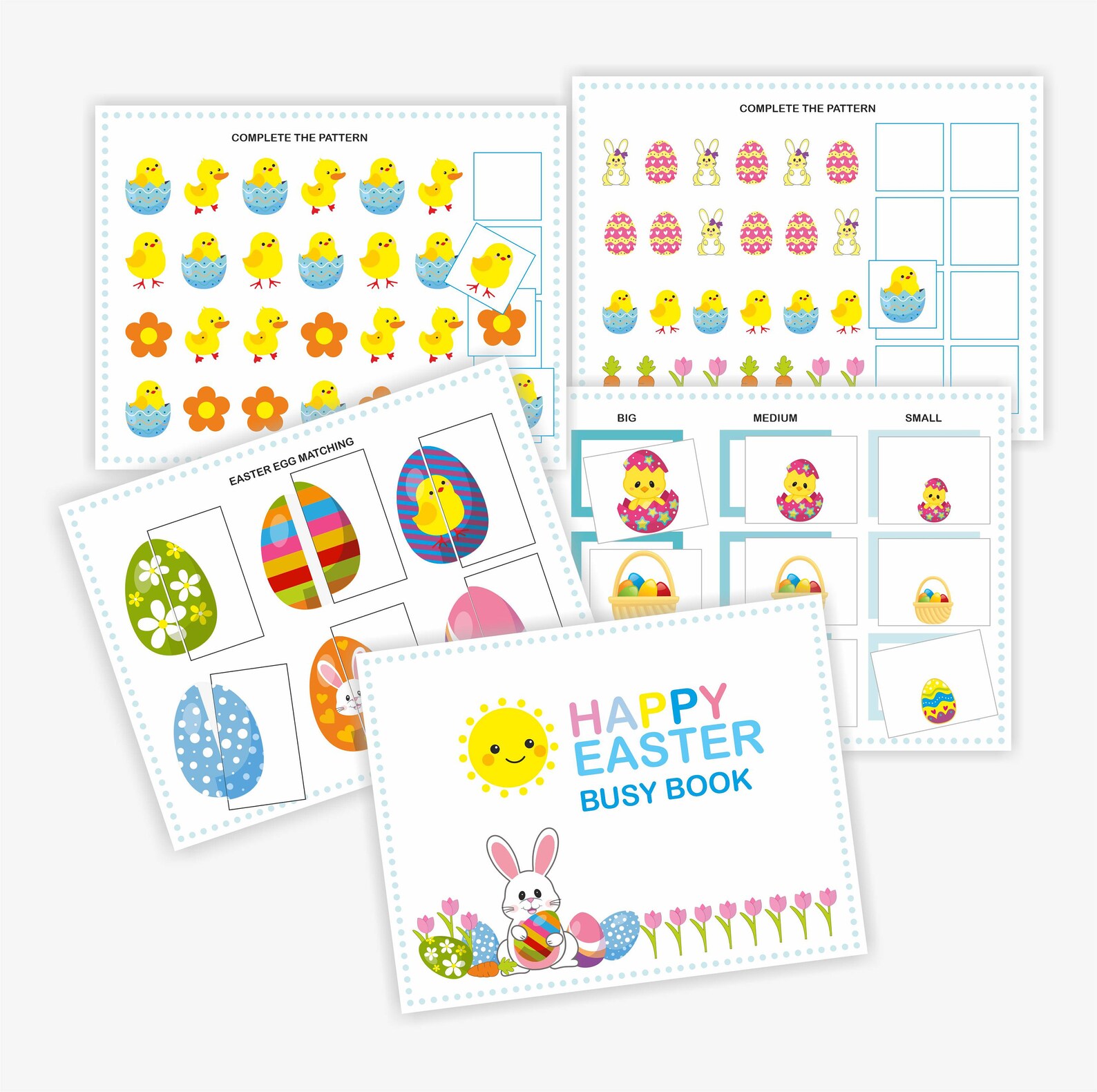 Easter Busy Book for Toddler, Easter Preschool Printable Pack, Toddler ...