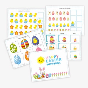 Easter Busy Book for Toddler, Easter Preschool Printable Pack, Toddler ...