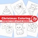 Christmas Coloring Pages for Toddlers, Printable Kids Activity (30 PDF ...