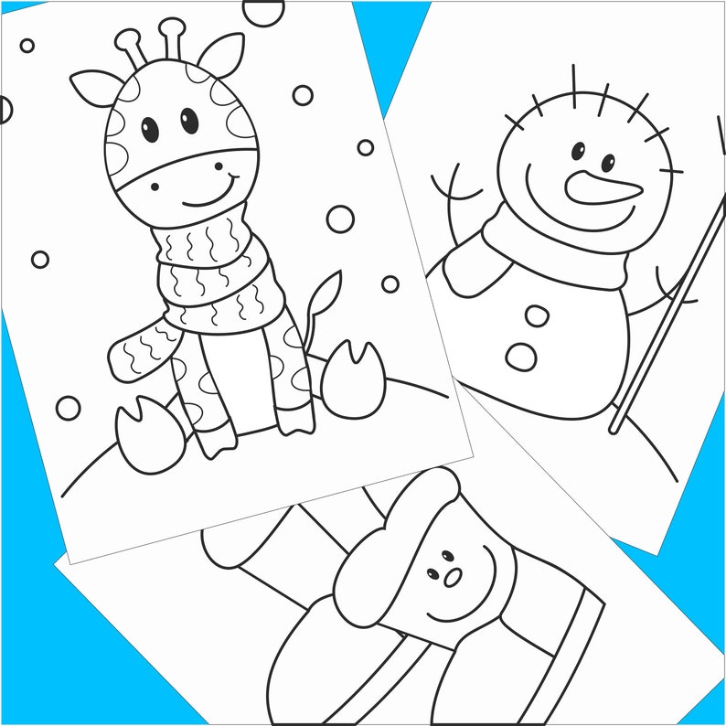 Printable Winter Coloring Pages for Kids, Toddlers, Preschoolers ...