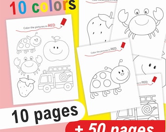 Preschool Color of the Week, Learn Colors, Preschool Activity, Pre-k ...