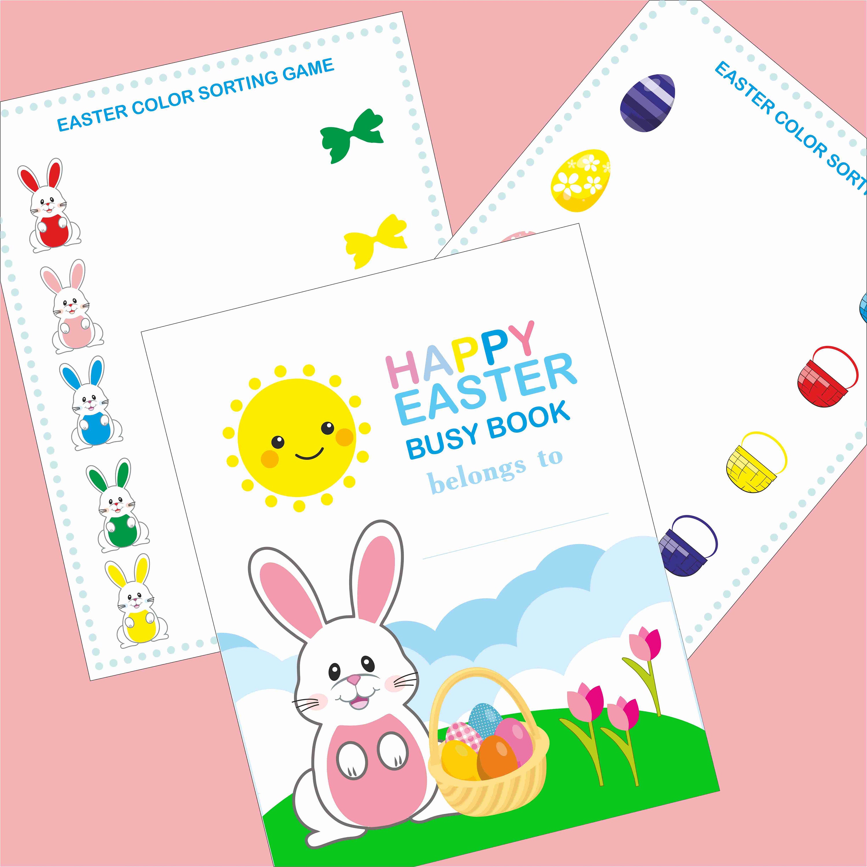 No Cut Busy Book. Easter Busy Book for Toddler. Easter Preschool ...
