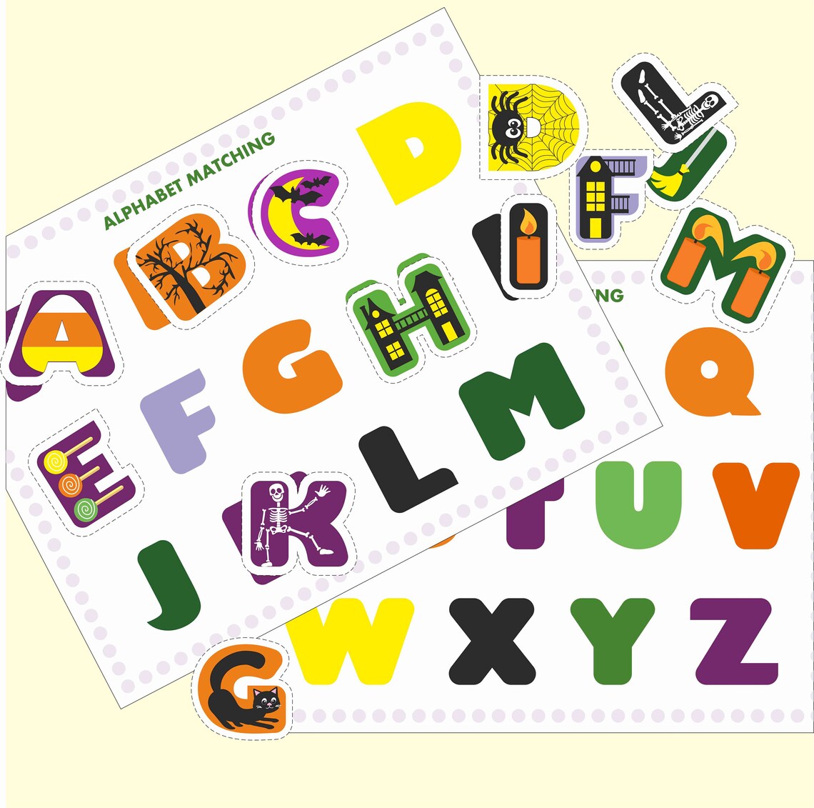 Halloween Busy Book Printable Toddler Binder Toddler Learning - Etsy