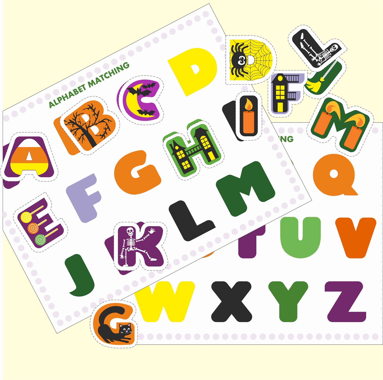 Halloween Busy Book Printable Toddler Binder Toddler Learning - Etsy